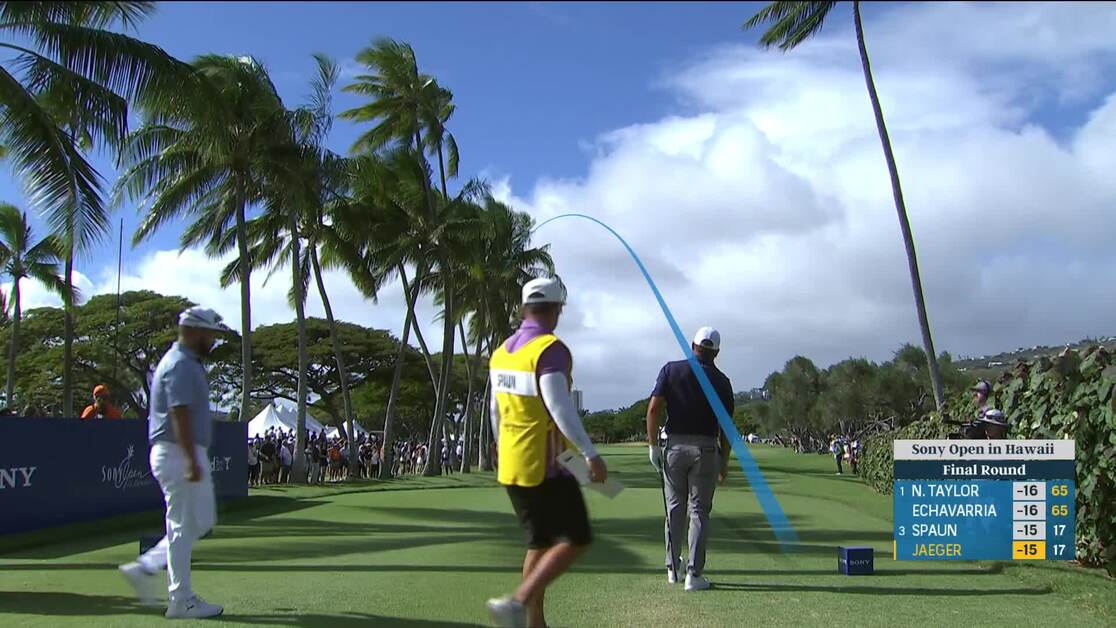 Stephan Jaeger | Round 4 | 18th hole | Shot 1 | 2025 Sony Open