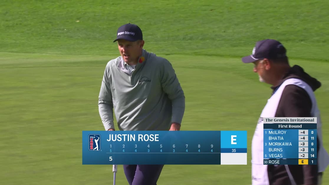 Justin Rose | Round 1 | 1st hole | Shot 5 | 2026 The Genesis
