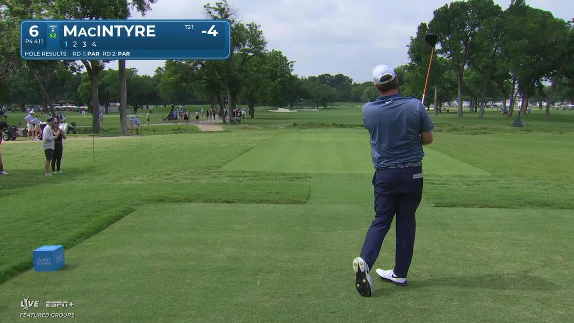 Robert MacIntyre | Round 3 | 6th hole | Shot 1 | 2025 Charles Schwab