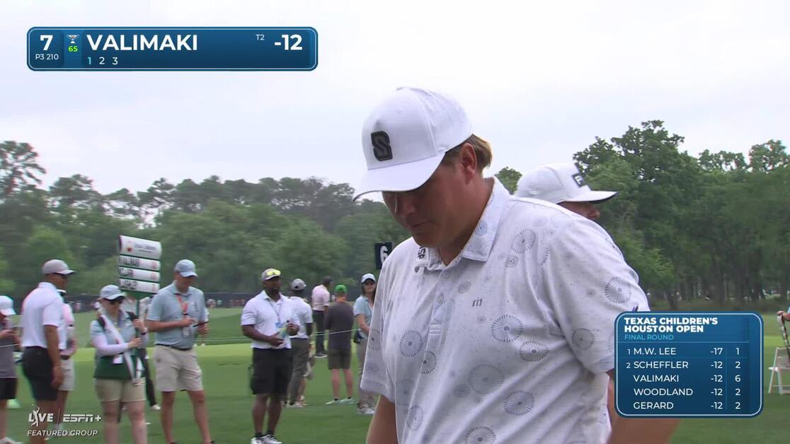 Sami Valimaki | Round 4 | 7th hole | Shot 1 | 2025 Houston Open