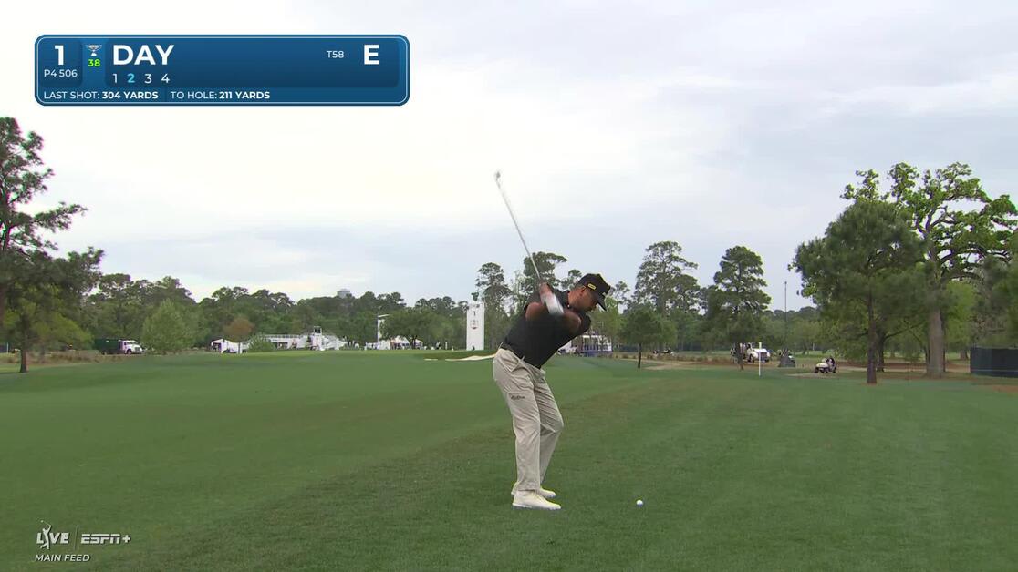 Jason Day | Round 2 | 1st hole | Shot 2 | 2025 Houston Open