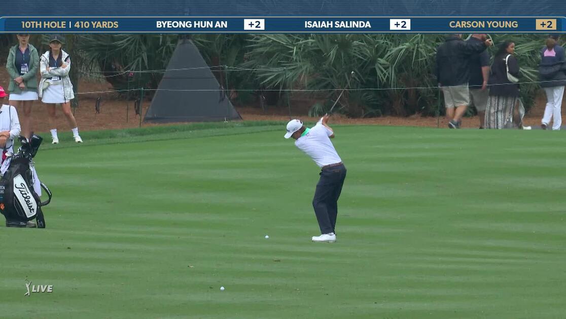 Carson Young | Round 4 | 10th hole | Shot 2 | 2025 THE PLAYERS