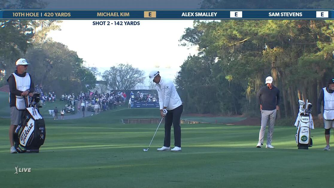Michael Kim | Round 1 | 10th hole | Shot 2 | 2025 THE PLAYERS