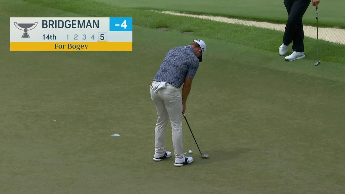 Jacob Bridgeman | Round 1 | 14th hole | Shot 5 | 2025 TOUR Championship