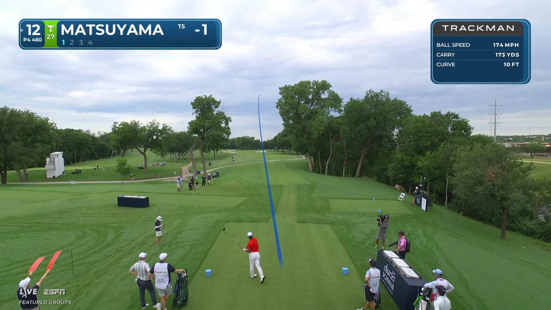 Hideki Matsuyama | Round 1 | 12th hole | Shot 1 | 2026 Charles Schwab