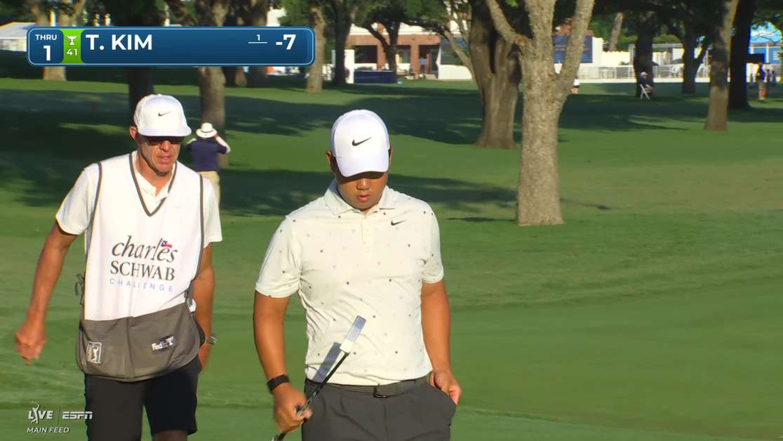 Tom Kim | Round 2 | 1st hole | Shot 4 | 2026 Charles Schwab