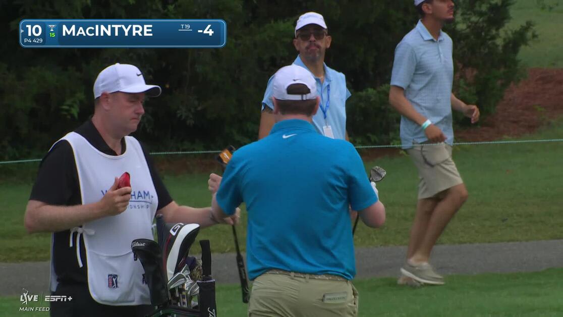 Robert MacIntyre | Round 2 | 10th hole | Shot 3 | 2025 Wyndham