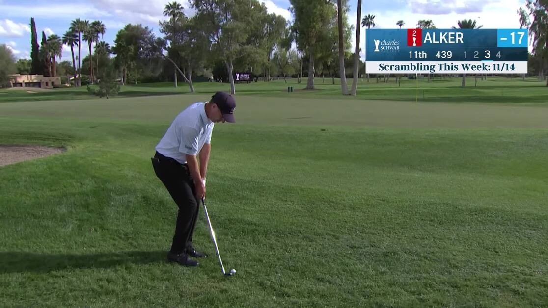 Steven Alker | Round 4 | 11th hole | Shot 3 | 2025 Charles Schwab