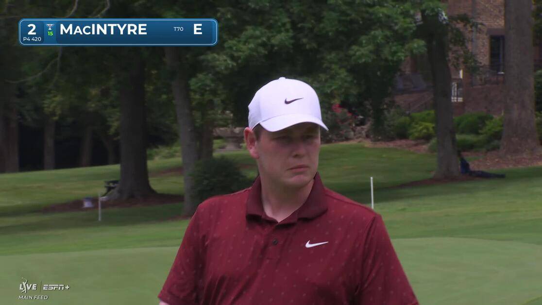 Robert MacIntyre | Round 1 | 2nd hole | Shot 3 | 2025 Wyndham