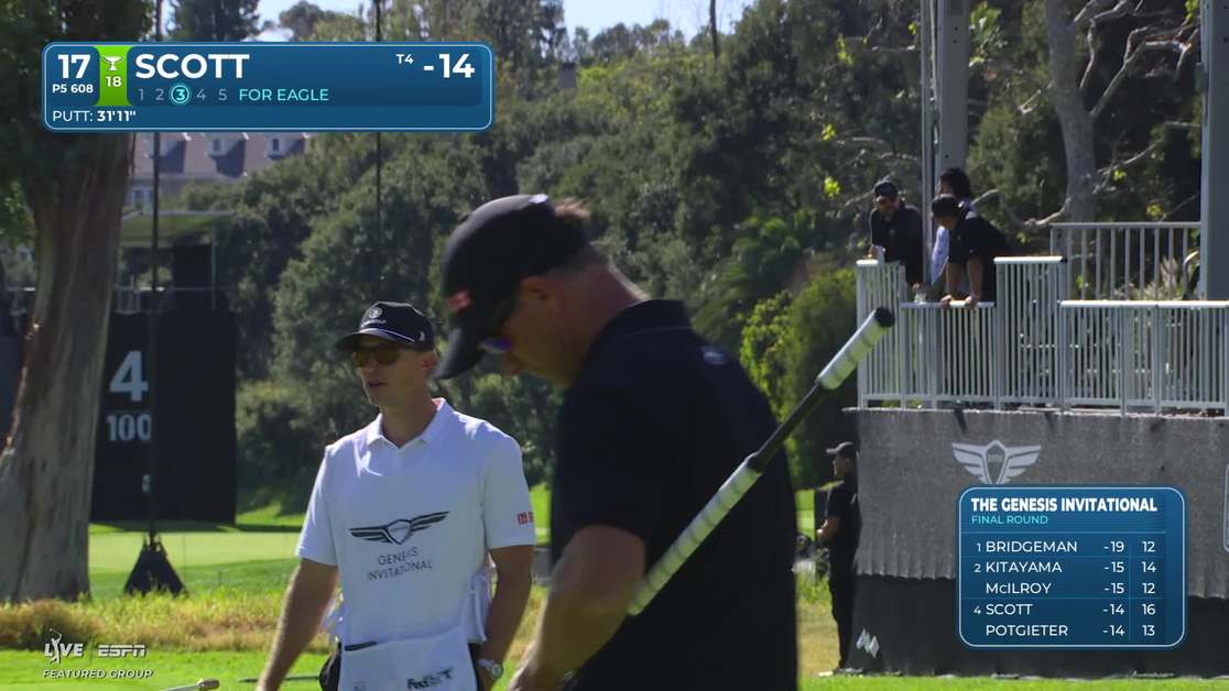 Adam Scott | Round 4 | 17th hole | Shot 3 | 2026 The Genesis
