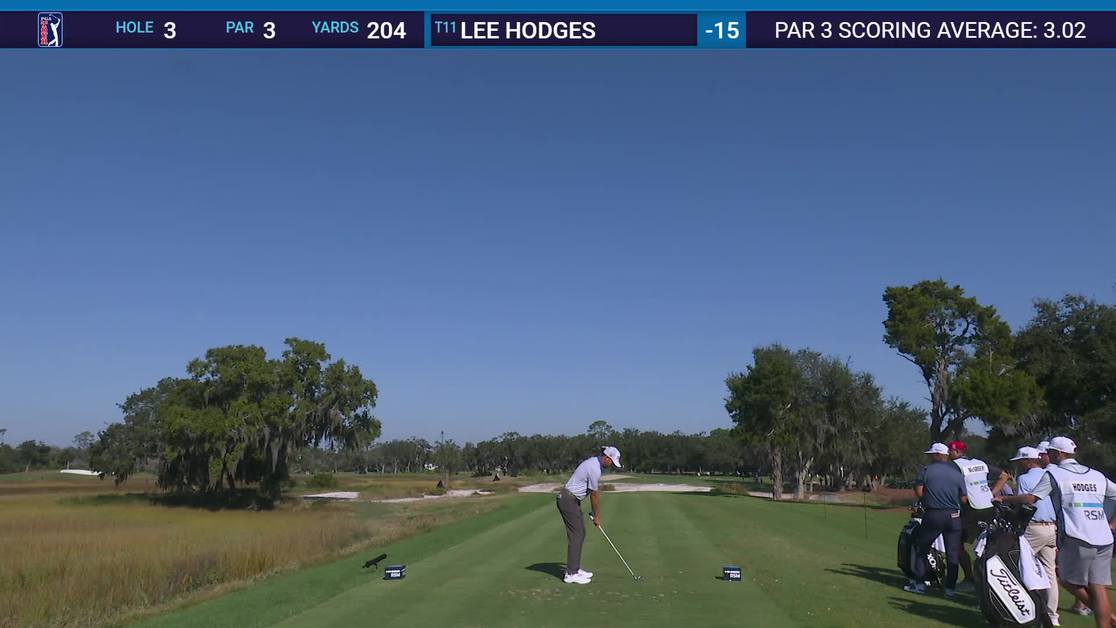 Lee Hodges | Round 4 | 3rd hole | Shot 1 | 2025 The RSM Classic