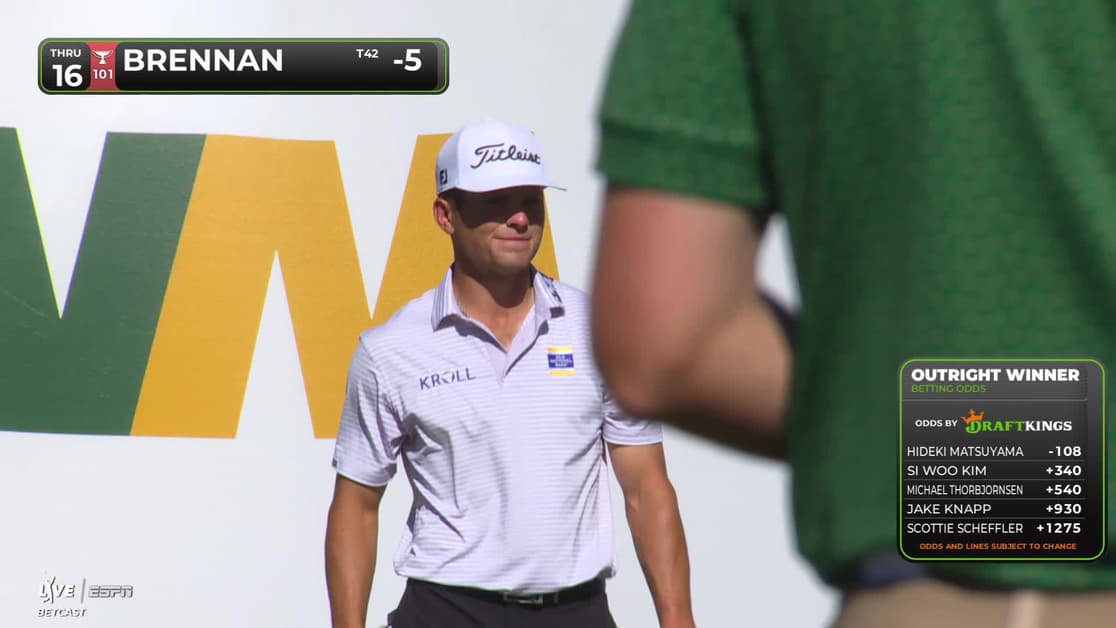 Michael Brennan | Round 4 | 16th hole | Shot 5 | 2026 WM Phoenix Open