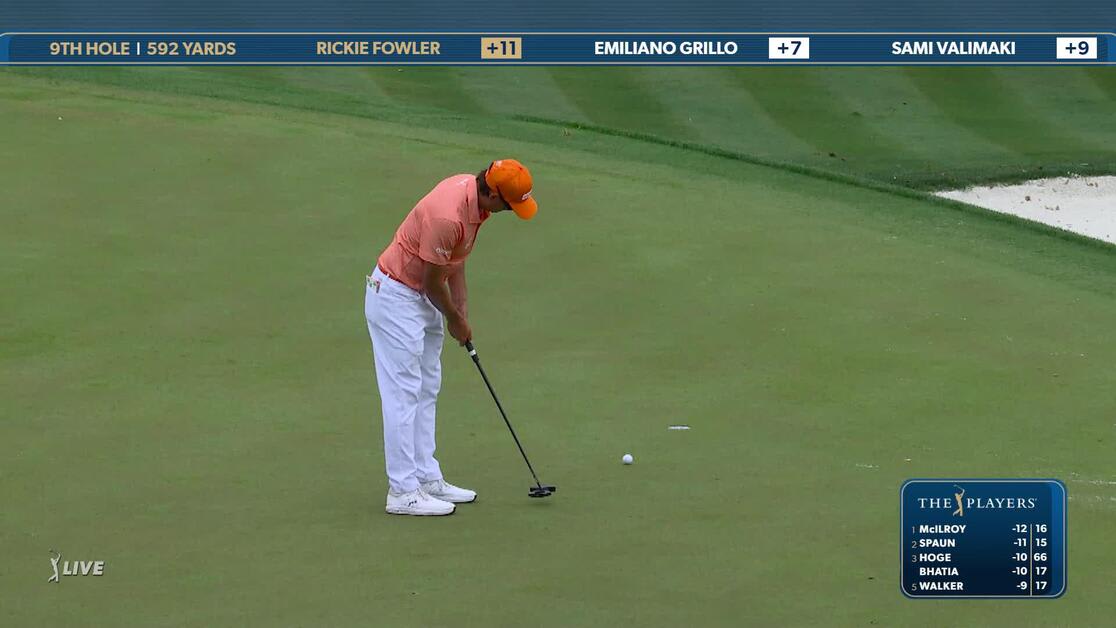 Rickie Fowler | Round 4 | 9th hole | Shot 6 | 2025 THE PLAYERS