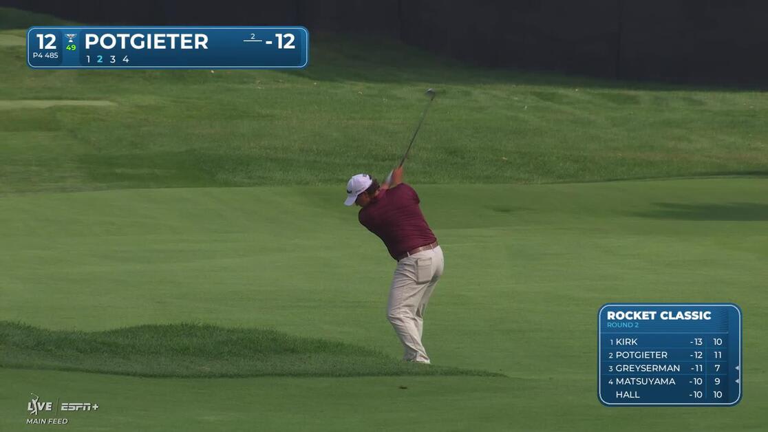 Aldrich Potgieter | Round 2 | 12th hole | Shot 2 | 2025 Rocket Classic