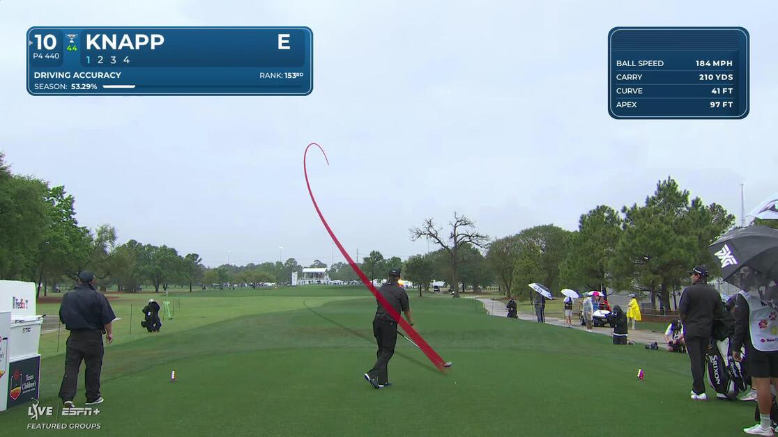 Jake Knapp | Round 1 | 10th hole | Shot 1 | 2025 Houston Open