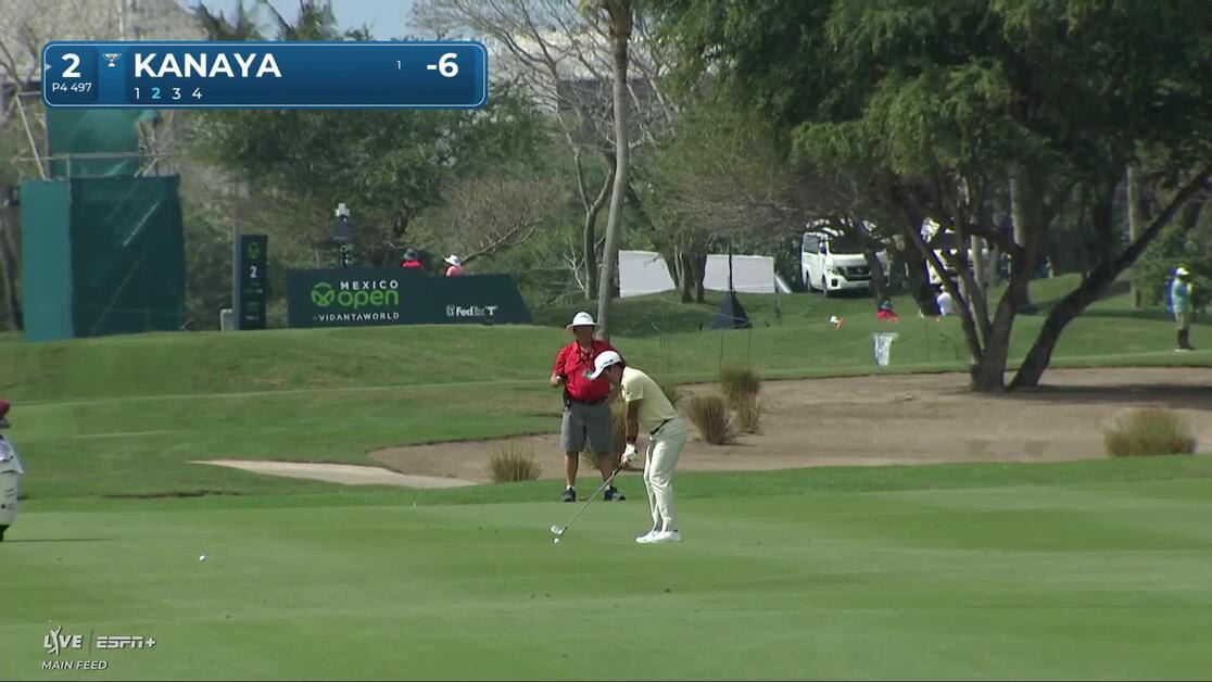Takumi Kanaya | Round 1 | 2nd hole | Shot 2 | 2025 Mexico Open