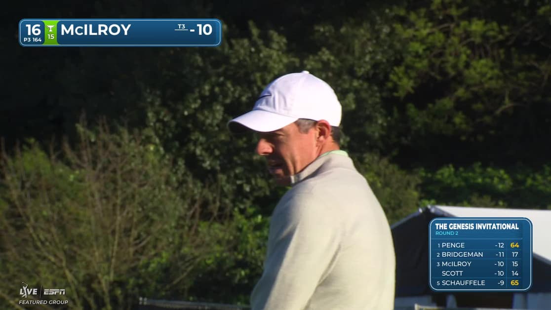 Rory McIlroy | Round 2 | 16th hole | Shot 2 | 2026 The Genesis