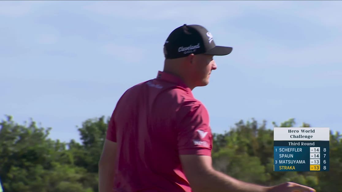 Sepp Straka | Round 3 | 9th hole | Shot 4 | 2025 Hero World Challenge