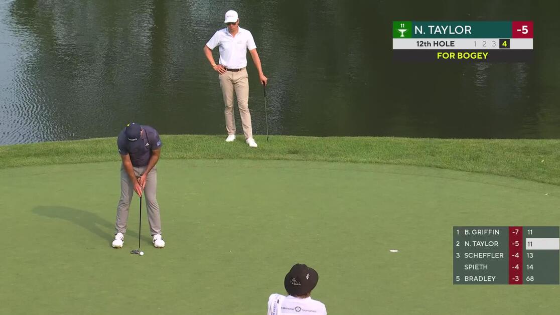 Nick Taylor | Round 3 | 12th hole | Shot 4 | 2025 the Memorial
