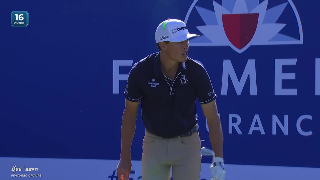 John Keefer | Round 4 | 16th hole | Shot 1 | 2026 Farmers
