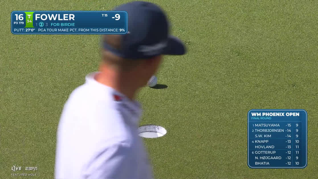 Rickie Fowler | Round 4 | 16th hole | Shot 3 | 2026 WM Phoenix Open