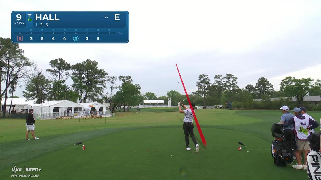 Harry Hall | Round 1 | 9th hole | Shot 1 | 2025 Houston Open