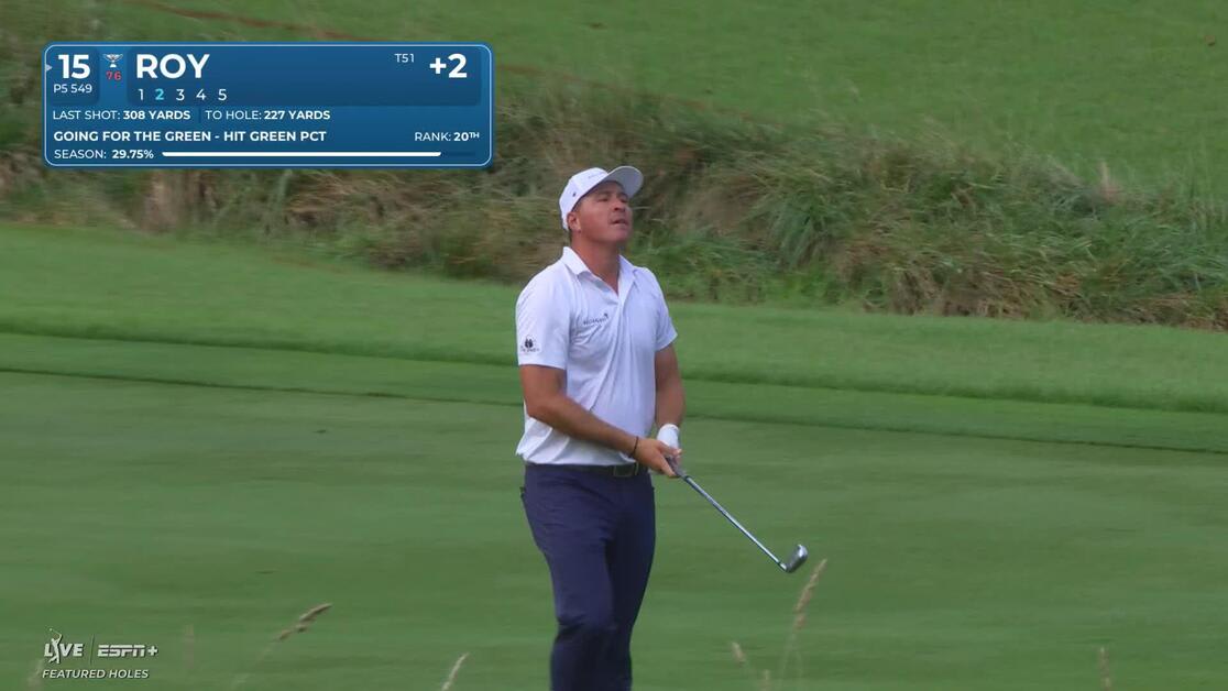 Kevin Roy | Round 1 | 15th hole | Shot 2 | 2025 Wyndham