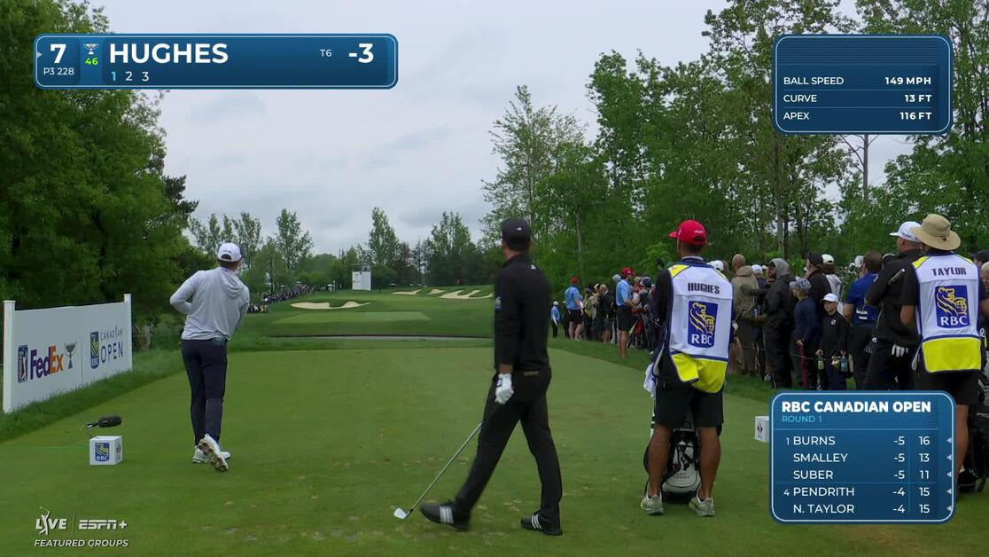 Mackenzie Hughes | Round 1 | 7th hole | Shot 1 | 2025 RBC Canadian