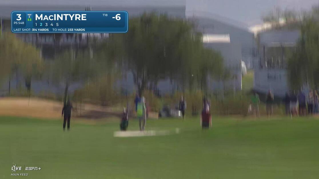 Robert MacIntyre | Round 3 | 3rd hole | Shot 2 | 2025 WM Phoenix Open