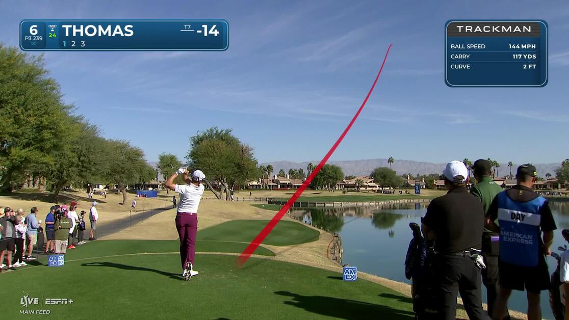 Justin Thomas | Round 3 | 6th hole | Shot 1 | 2025 The American Express