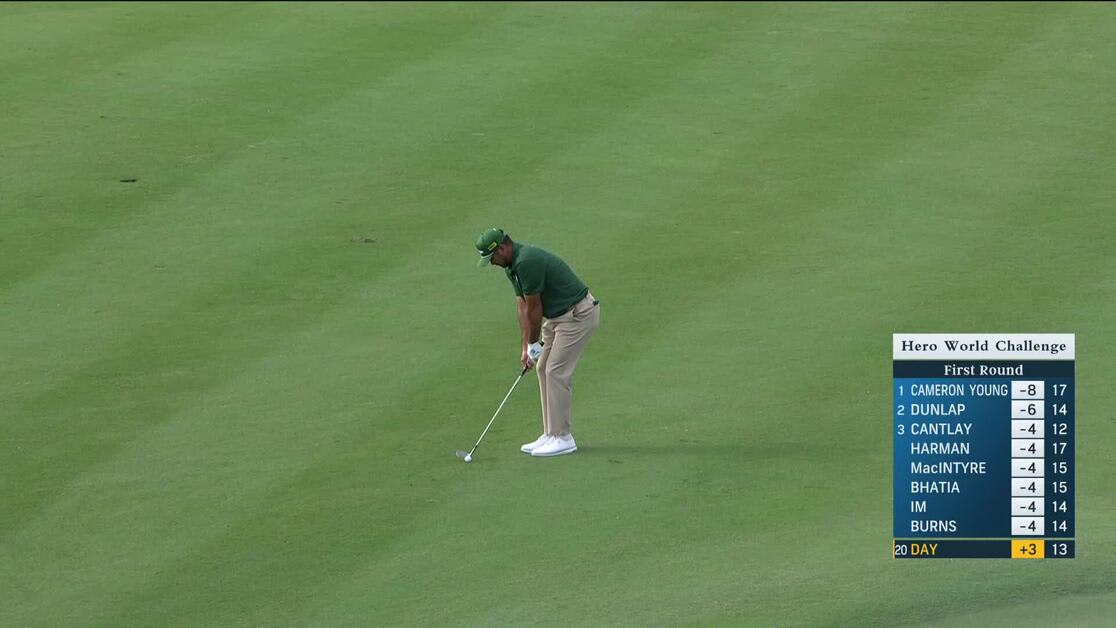 Sahith Theegala | Round 1 | 12th hole | Shot 1 | 2024 Hero World Challenge