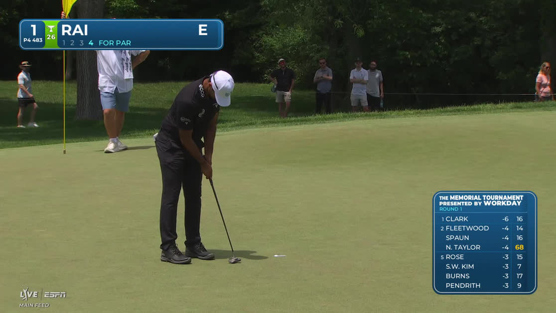 Aaron Rai | Round 1 | 1st hole | Shot 4 | 2026 the Memorial