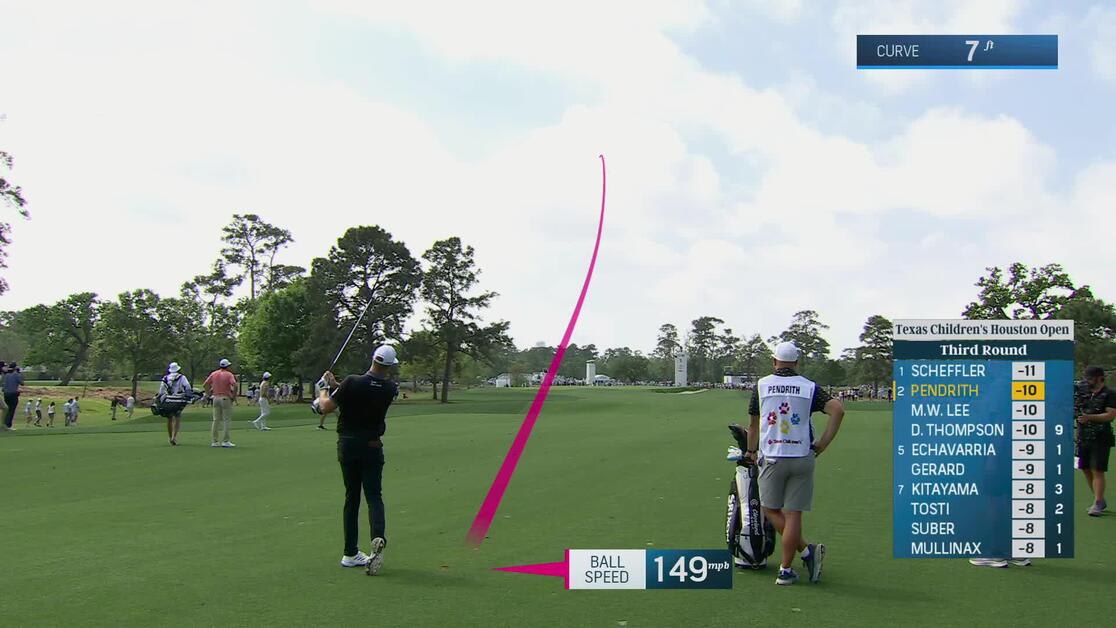 Taylor Pendrith | Round 3 | 1st hole | Shot 2 | 2025 Houston Open