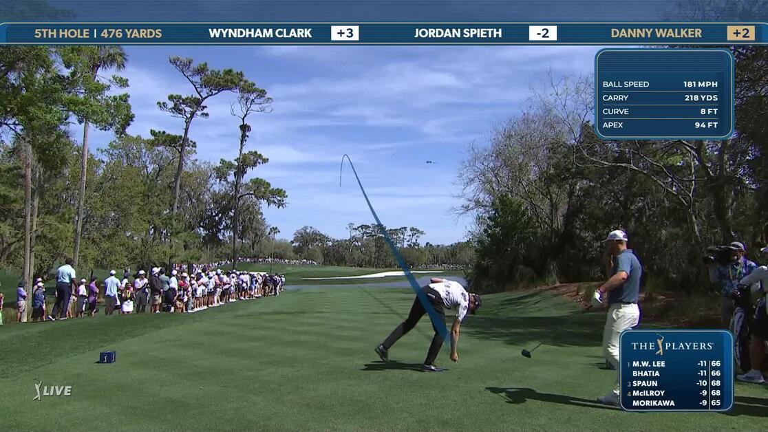Danny Walker | Round 2 | 5th hole | Shot 1 | 2025 THE PLAYERS