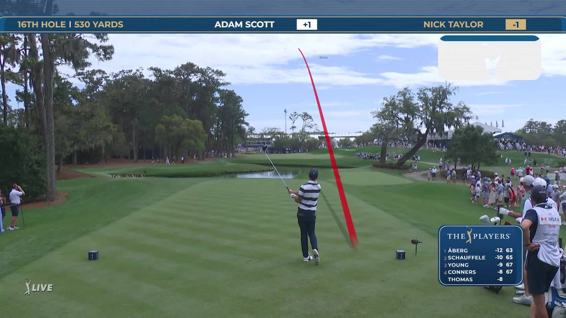 Nick Taylor | Round 3 | 16th hole | Shot 1 | 2026 THE PLAYERS