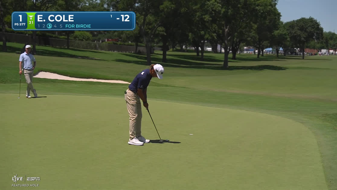 Eric Cole | Round 4 | 1st hole | Shot 4 | 2026 Charles Schwab