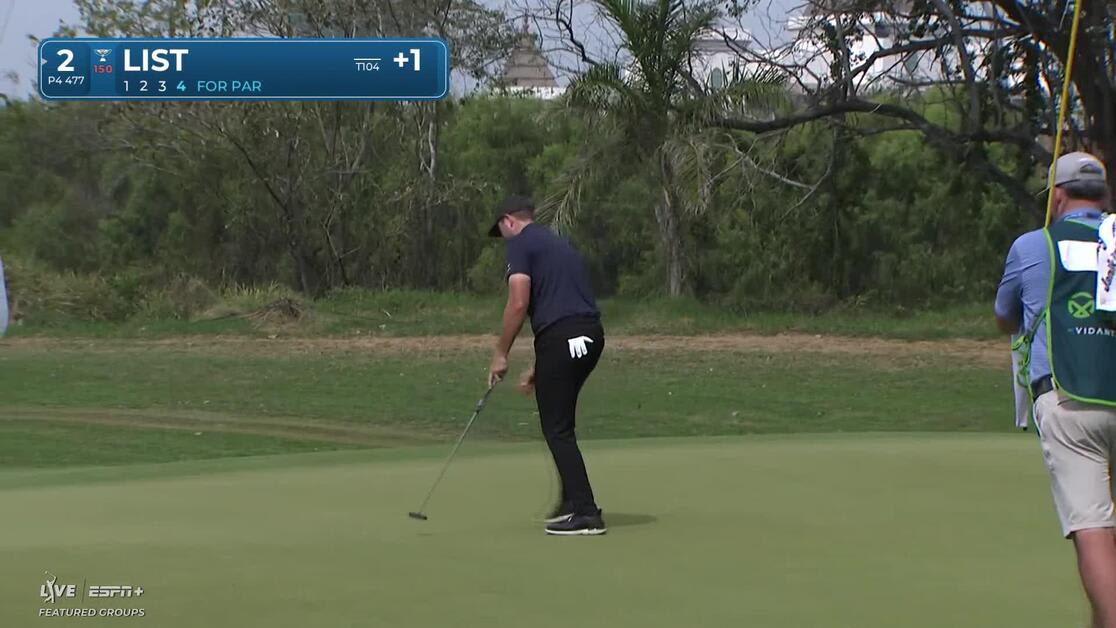 Luke List | Round 2 | 2nd hole | Shot 4 | 2025 Mexico Open