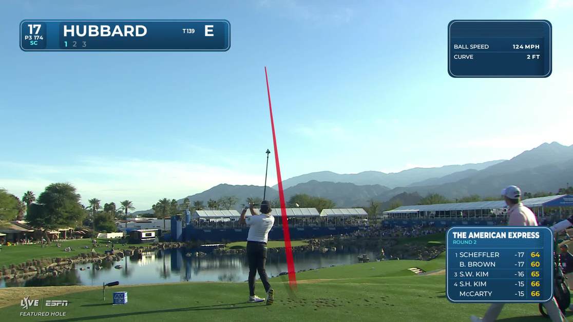 Mark Hubbard | Round 2 | 17th hole | Shot 1 | 2026 The American Express
