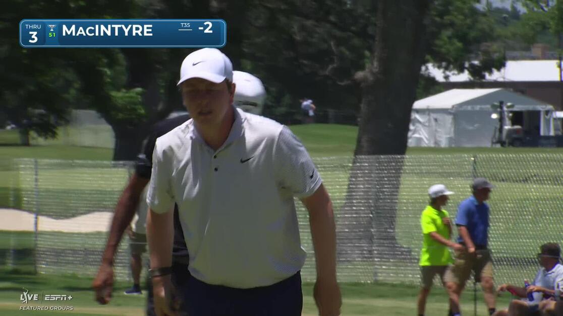Robert MacIntyre | Round 2 | 3rd hole | Shot 5 | 2025 Charles Schwab