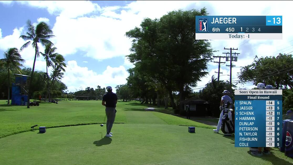 Stephan Jaeger | Round 4 | 6th hole | Shot 1 | 2025 Sony Open