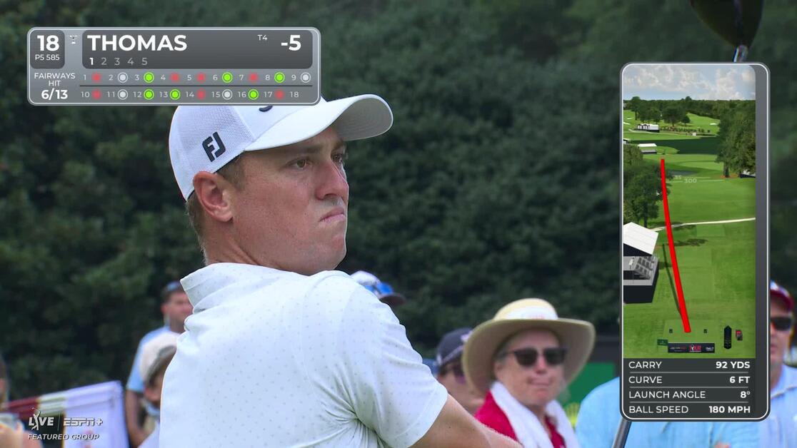 Justin Thomas | Round 1 | 18th hole | Shot 1 | 2025 TOUR Championship