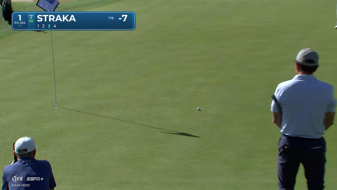Sepp Straka | Round 2 | 1st hole | Shot 3 | 2025 The American Express