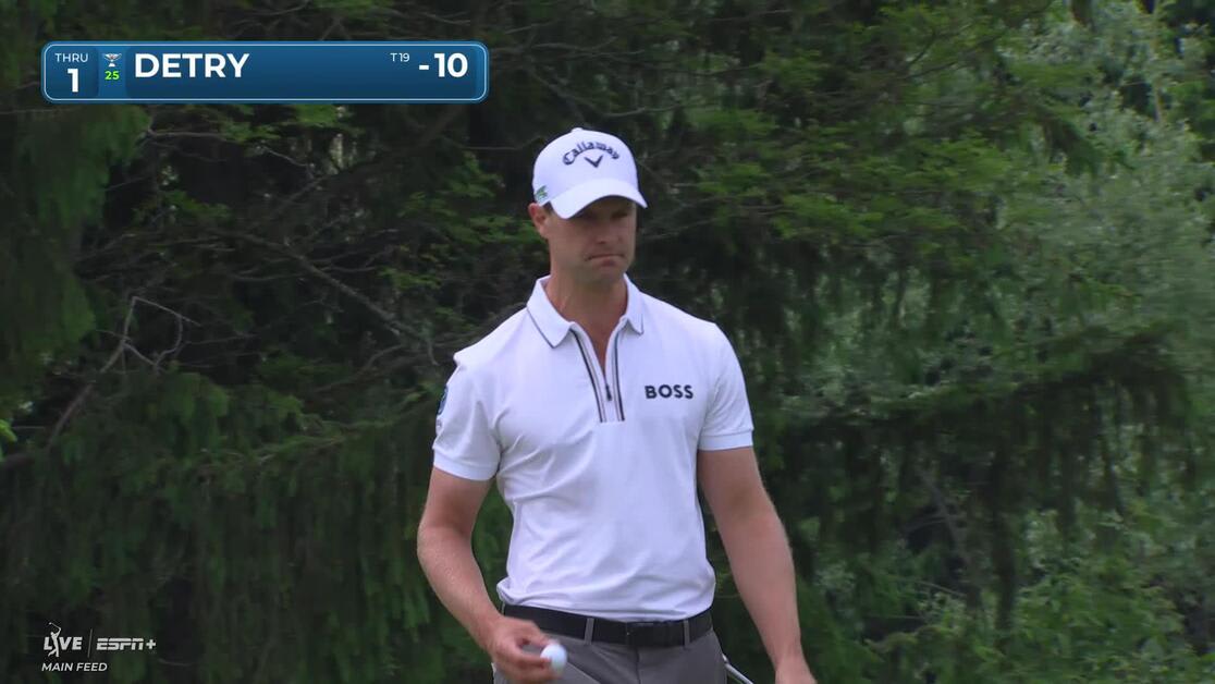 Thomas Detry | Round 4 | 1st hole | Shot 4 | 2025 RBC Canadian