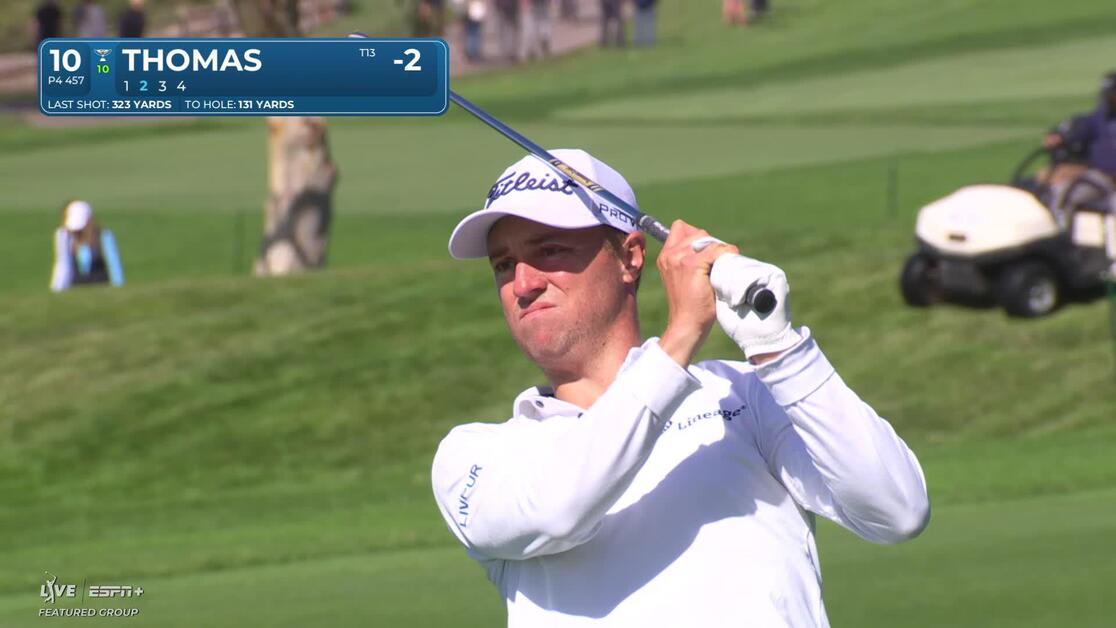 Justin Thomas | Round 3 | 10th hole | Shot 2 | 2025 Genesis