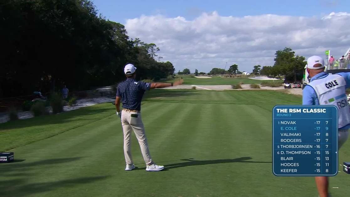 Eric Cole | Round 3 | 10th hole | Shot 1 | 2025 The RSM Classic