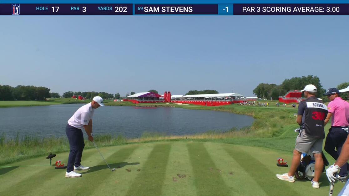 Sam Stevens | 2024 3M Open | Round 4 | 17th hole | Shot 1