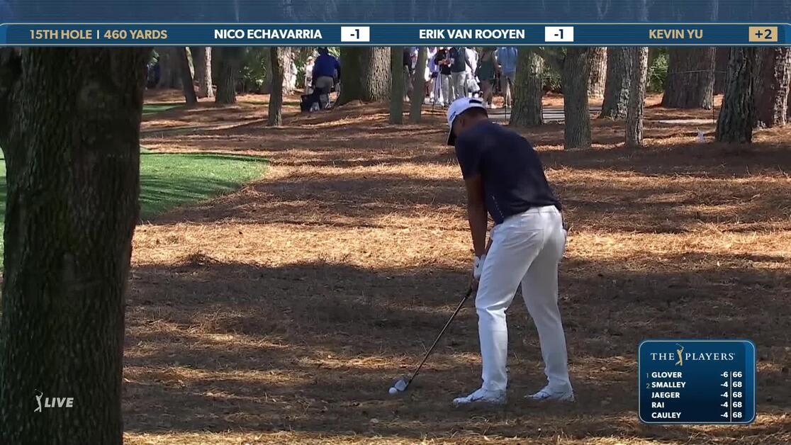 Kevin Yu | Round 1 | 15th hole | Shot 2 | 2025 THE PLAYERS