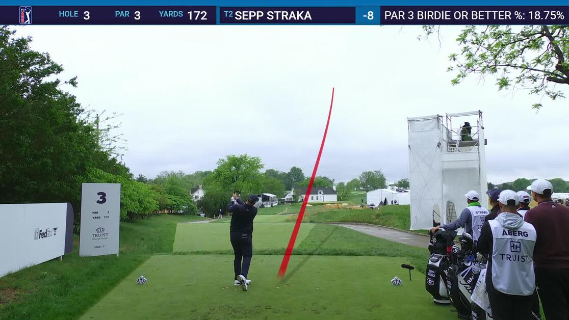 Sepp Straka | Round 2 | 3rd hole | Shot 1 | 2025 Truist Championship
