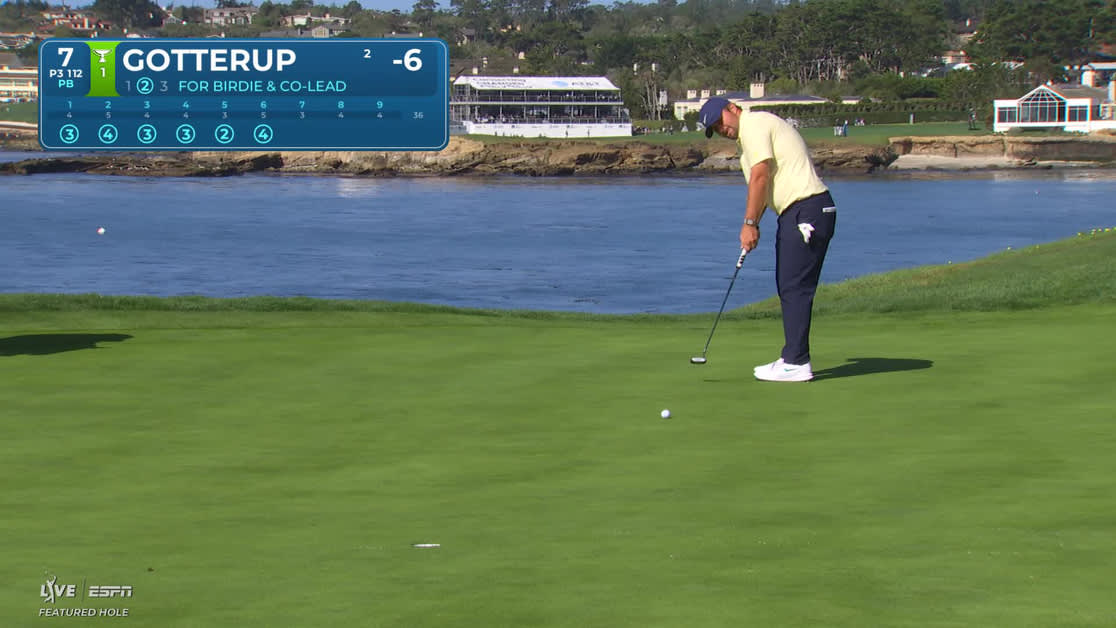 Chris Gotterup | Round 1 | 7th hole | Shot 2 | 2026 AT&T Pebble Beach
