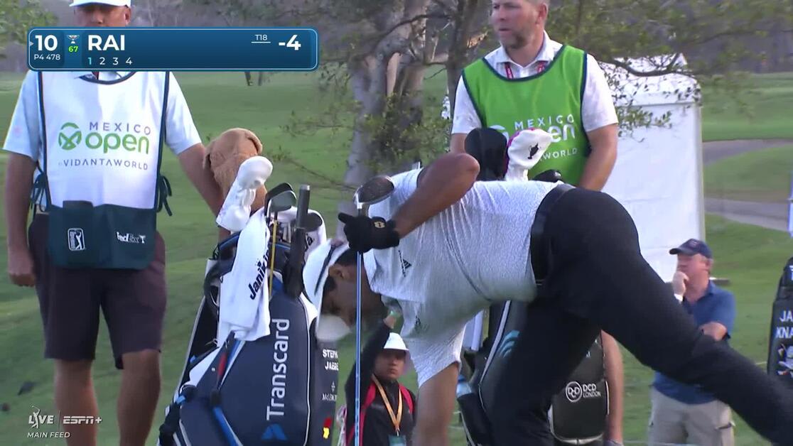 Aaron Rai | Round 2 | 10th hole | Shot 1 | 2025 Mexico Open